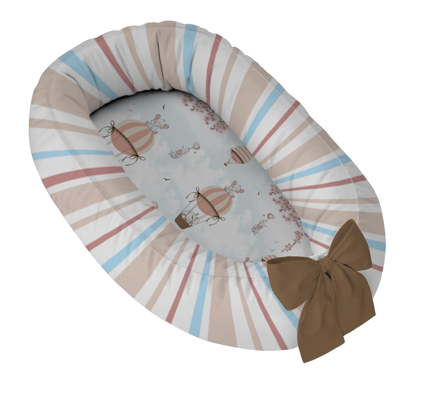 Ninho Redutor Bebê Floral 100% Algodão Kit Berço Balões floral jardim ...