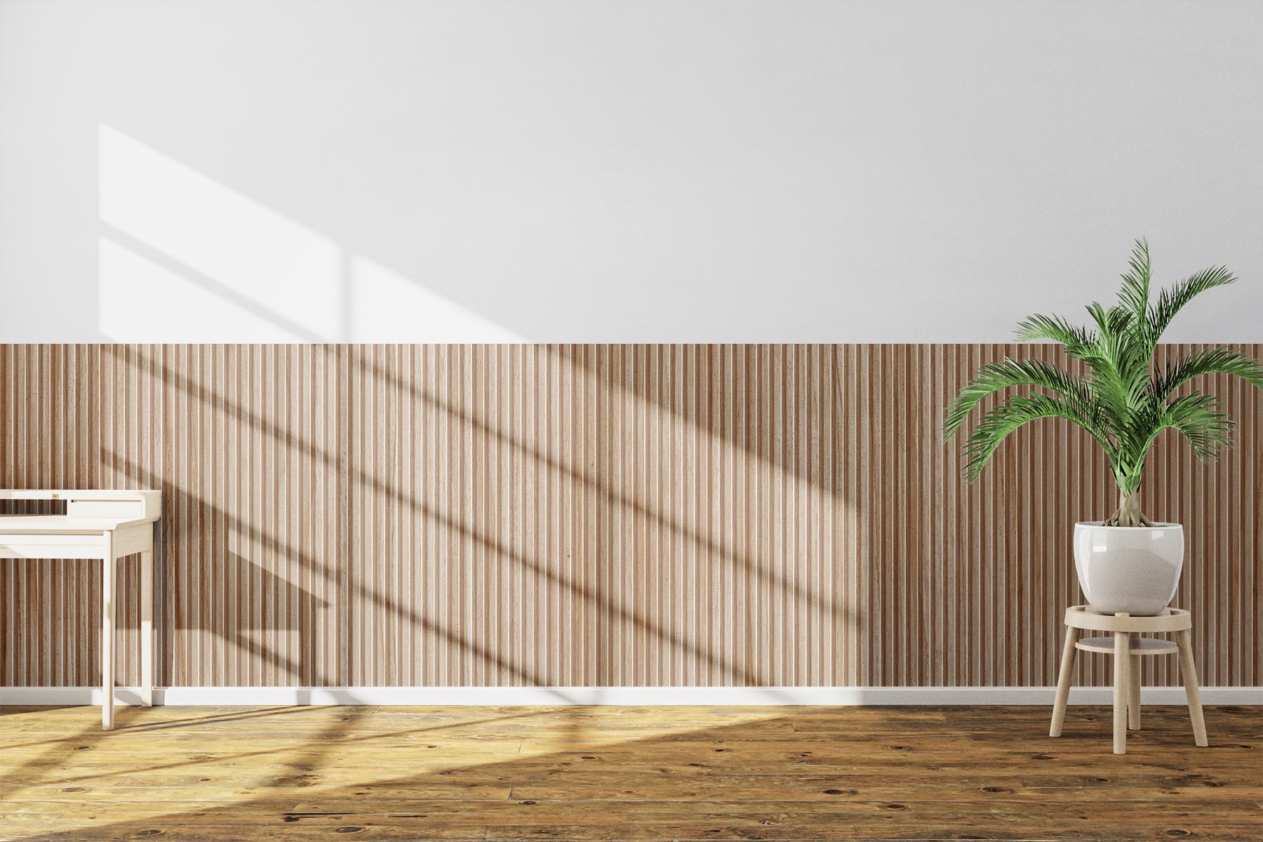 Papel de Parede Ripado Cimento Queimado Sala Quarto Linha Home VRH45