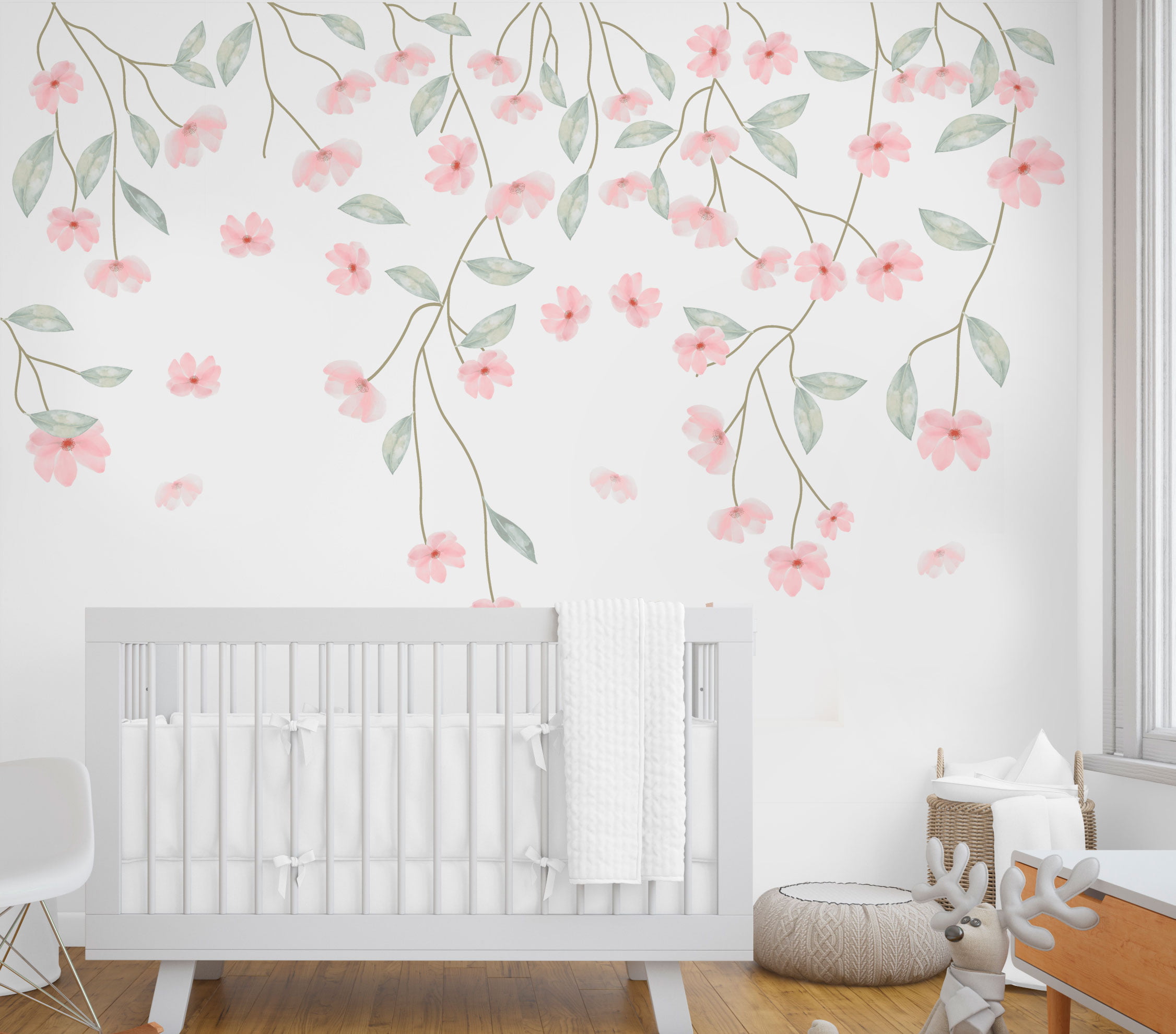 Papel de parede Infantil Floral Suspenso